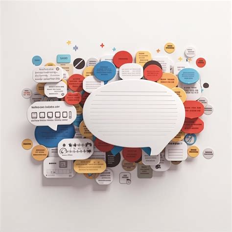 Premium Photo Chat Messages Left Side In White Background