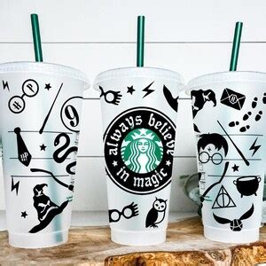 Wizard Magic Starbucks Cold Cup Or Hot Cup Sorcerer Always Believe In