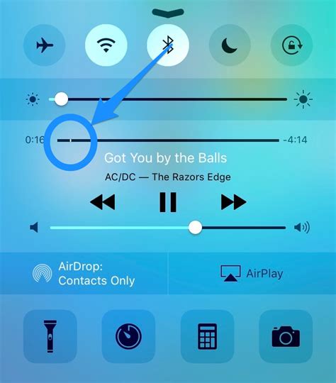 Ios How Can I Make The Control Center Slider Editable Stack Overflow
