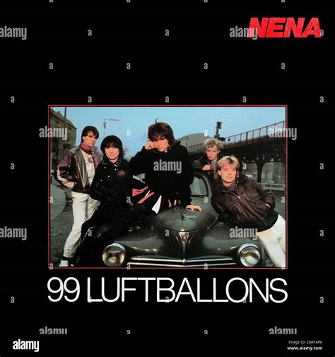 Nena 99 Luftballons 1984 Vintage Vinyl 33 Rpm Record Stock Photo