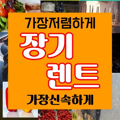 만20세장기렌트 신차장렌트카 자동차장기렌트가격 김포 전농동 네이버 블로그