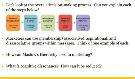 Solved Let's look at the overall decision-making process. | Chegg.com