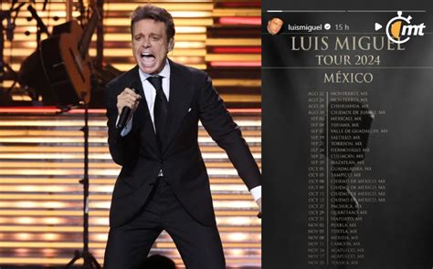 Luis Miguel anuncia nuevas fechas para 2024 cuándo serán