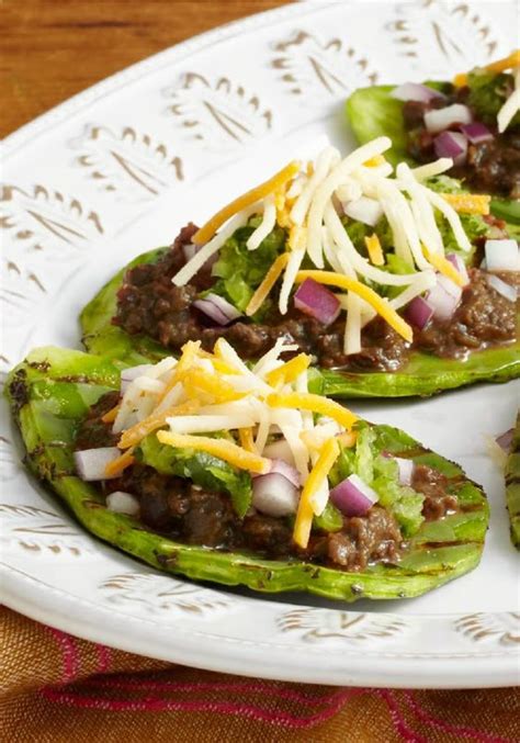 Grilled Nopales Cactus Huaraches Healthy Living Recipes Pinterest