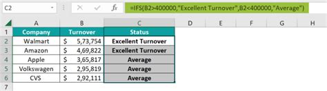 ifs excel function formula example how to use
