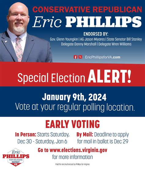 Eric Phillips 🚨special Election Update 🚨 In Just 18