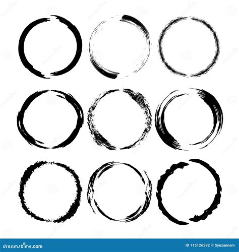 Set Of Grunge Frames Vector Illustration Stock Vector Illustration Of Grunge Frame 115126392