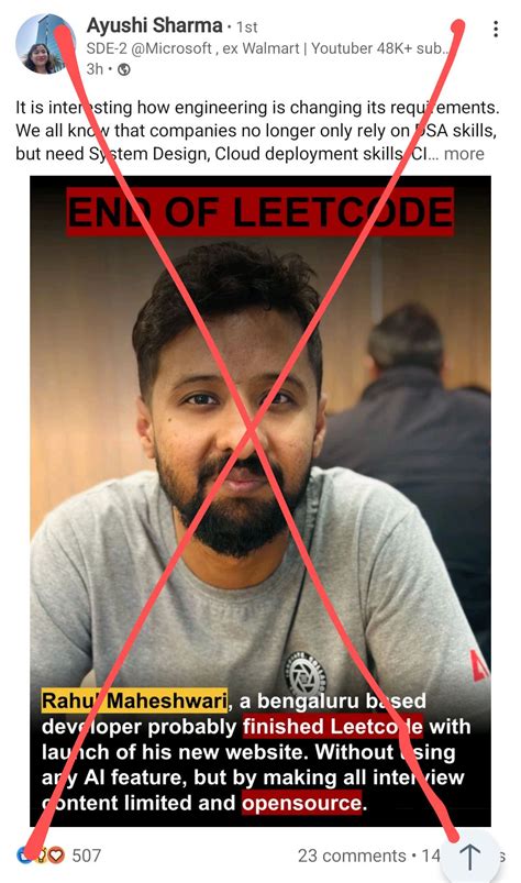 leetcode fakeinfluencers fakecourses techcommunity divya shakti