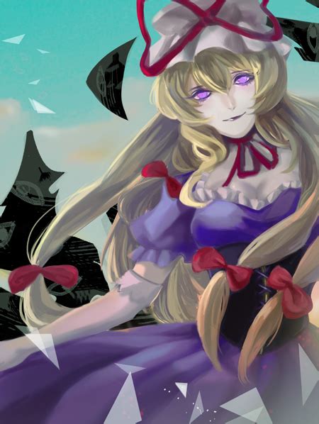 Safebooru 1girl Bang Blonde Hair Blue Sky Bow Breasts Choker Cleavage