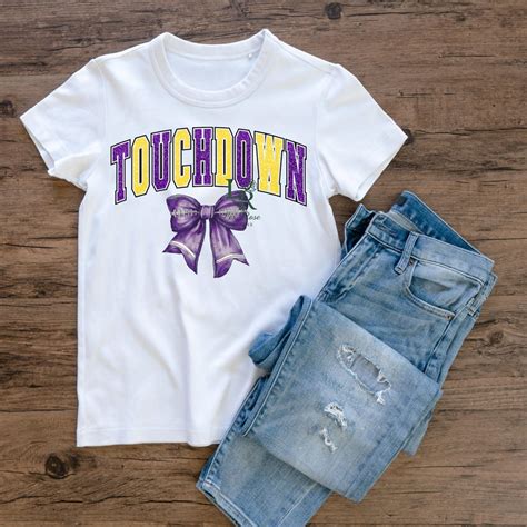 Purple And Yellow Touchdown Png Digital File Download Etsy