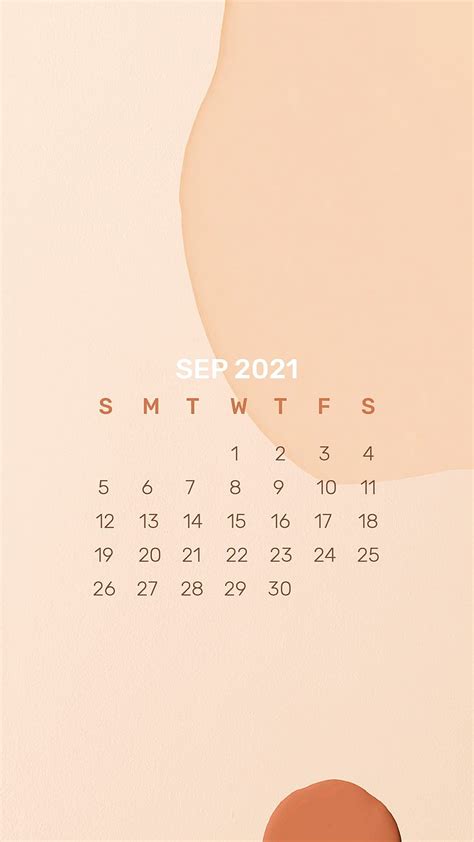 September 2021 Calendar Png Stickers And Background Aesthetic