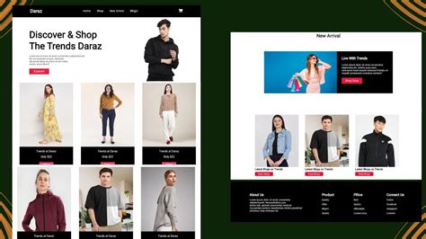 part 2 ecommerce website using html css and javascript ecommerce