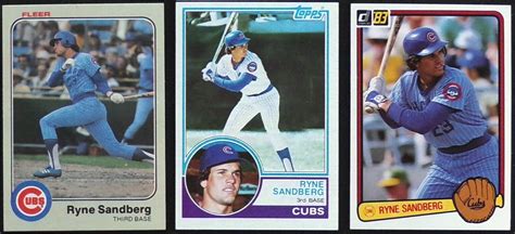 Ryne Sandberg Rookie Cards Minor League Issues Still Collector Favorites