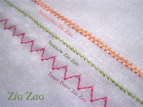 Made By Me Shared With You Technique Tuesday Zig Zag Stitching