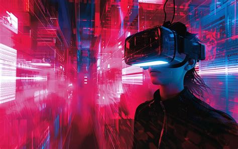 Virtual Reality Cyberspace Unveiled Premium Ai Generated Image