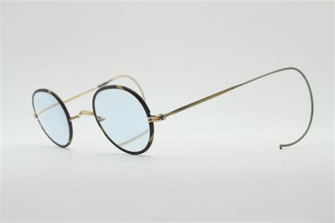 20s Vintage Antique Glasses Gold Frame With Tortoise Gem