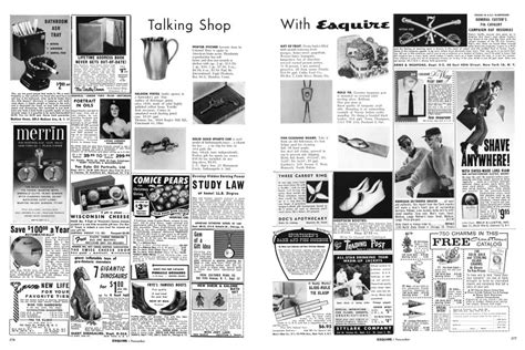 Advertisements Esquire November 1958