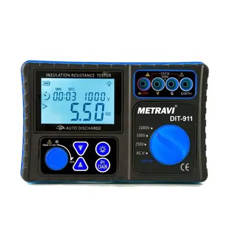 Buy Metravi Dit 911 0 00 MΩ 99 MΩ Digital Insulation Tester Online In