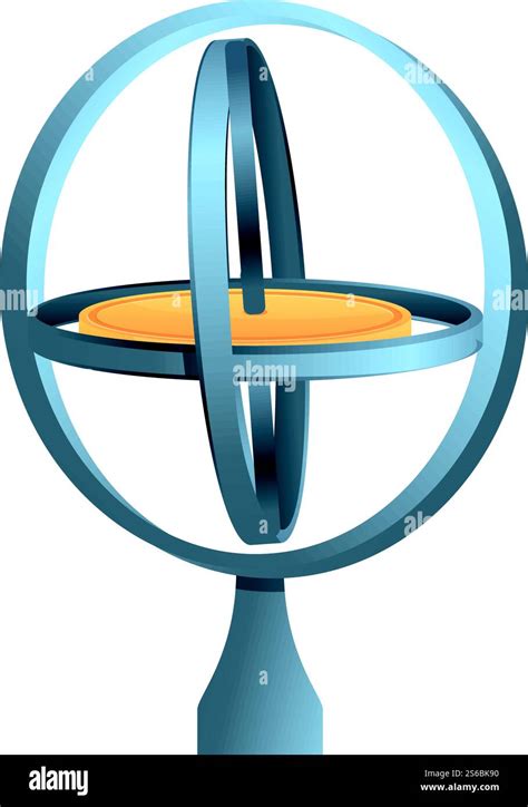 Physics Gyroscope Icon Cartoon Of Physics Gyroscope Vector Icon For