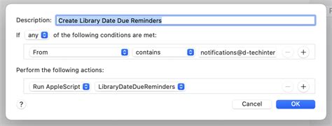 Automatically Creating Date Due Reminders For Library Books Checked Out