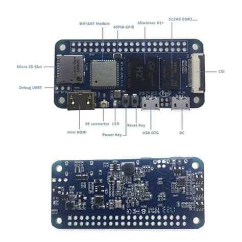 Banana Pi Zero Sinovoip Quad Core Arm Cortex A7 Cpu H2 512mbwifi