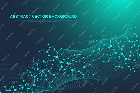 Premium Vector Scientific Molecule Background
