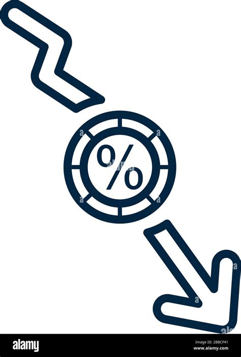Stock Market Crash Concept Financial Arrow Down With Money Coin Icon
