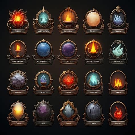 Elements Game Icons Premium Ai Generated Image