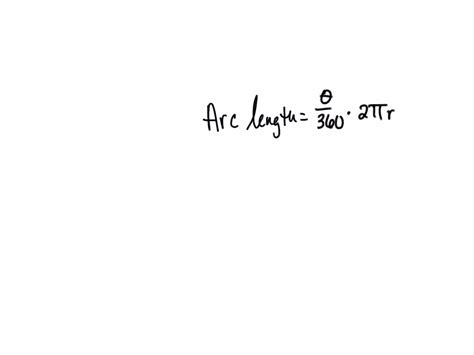 Solved What Is The Arc Length Of The Angle Pi 6 On A Circle With