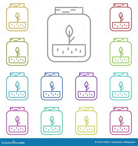 Pictogram Voor Meerdere Kleuren In Spuitbeeld Eenvoudige Dunne Lijn