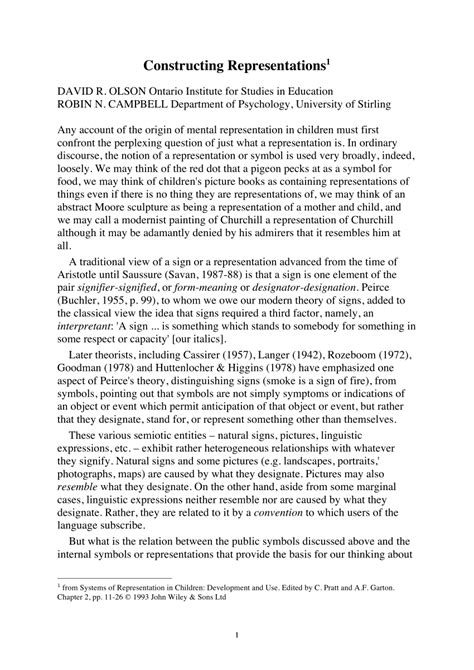 pdf constructing representations