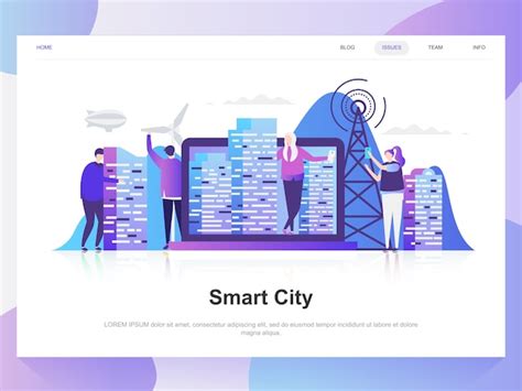 Premium Vector Cyberspace Modern Flat Concept For Web Banner Design