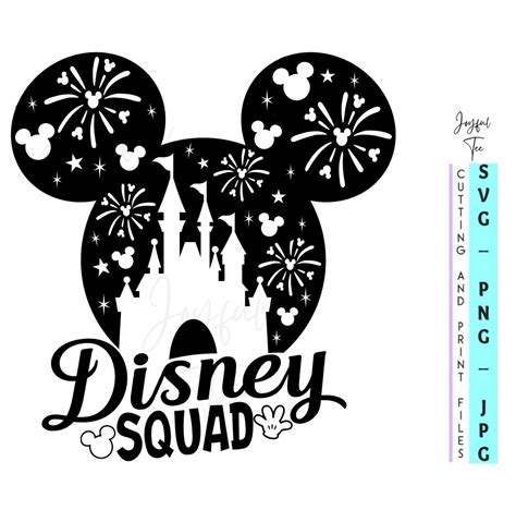 Disneyland Squad Svg Mickey Mouse Birthday T Shirt SVG Etsy Canada