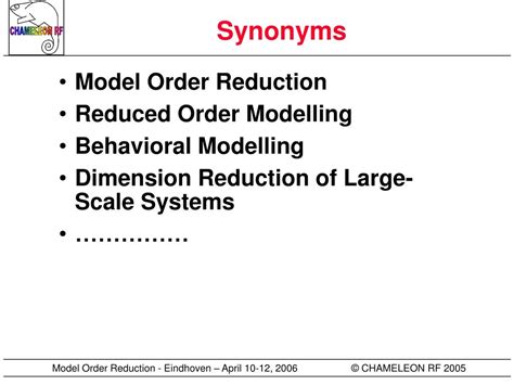 Ppt Course On Model Order Reduction Powerpoint Presentation Free Download Id 2720588