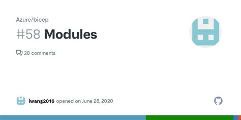 Modules · Issue 58 · Azurebicep · Github