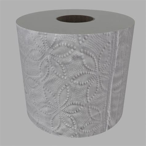 Toilet Roll Holder With Paper 3d Model 24 3ds Blend C4d Fbx Max