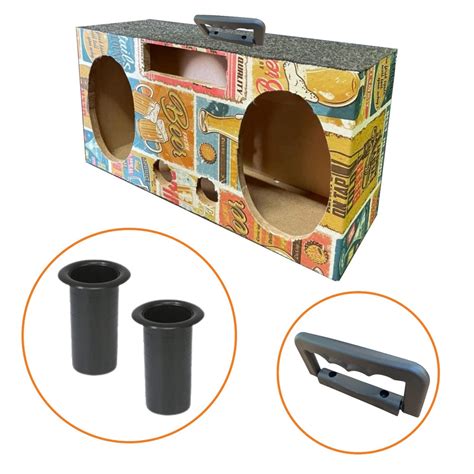 Kit Caixa Madeira Corujinha 6x9 Polegadas Bier Dutos Alça Shopee Brasil