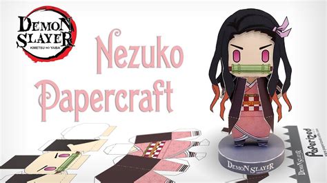 Nezuko Kamado Papercraft Arte De Papel En 3d Dibujos