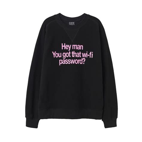 Wi Fi Begger Sweatshirt Black 감도 깊은 취향 셀렉트샵 29cm