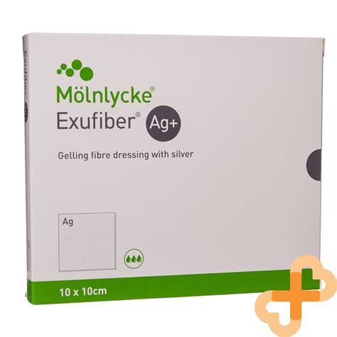 Exufiber Ag Gelling Fibre Dressing With Silver 10 X 10cm 10 Pcs