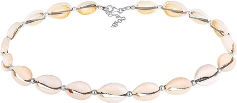 Elli Halskette Echte Kauri Muscheln Beach 925 Sterling Silber In Silber