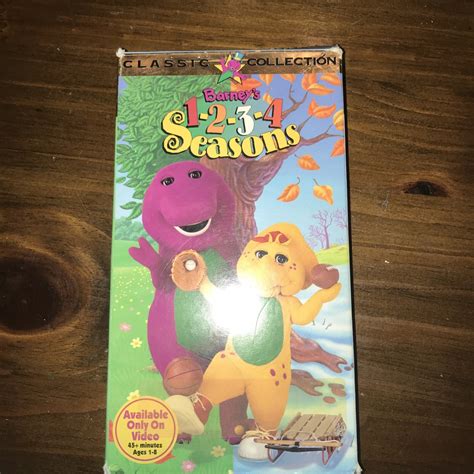 Barney Barneys 1 2 3 4 Seasons Vhs 1996 45986020123 Ebay