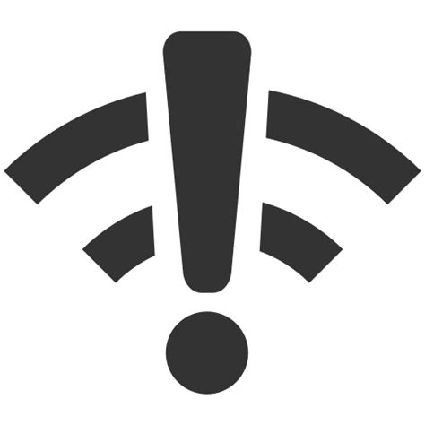 attention connection error network signal warning wifi error