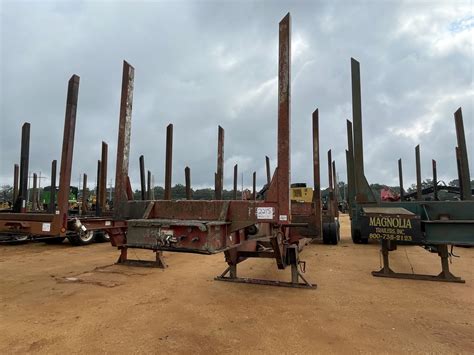 Pitts Log Trailer J M Wood Auction Company Inc