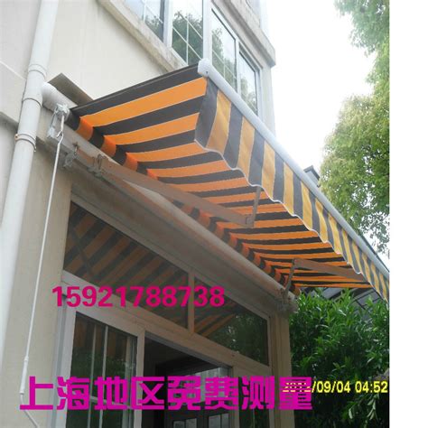 上海伸缩式雨棚别墅阳台电动遮阳棚户外挡雨棚店铺雨蓬折叠式雨搭 虎窝淘