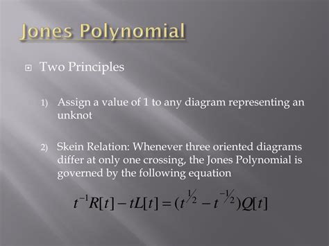 Ppt Jones Polynomial Powerpoint Presentation Free Download Id2201826