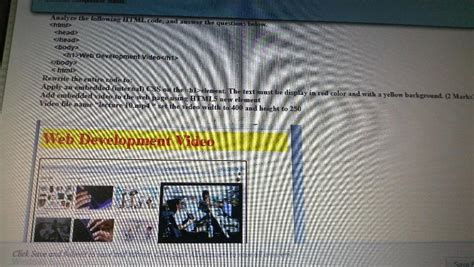 Solved Analyze The Following Html Code And Answer The Chegg