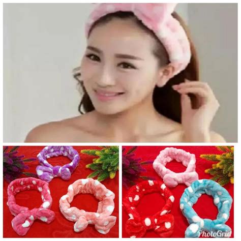 KOREAN HEADBAND BANDANA KOREA BANDANA FACIAL BANDO CANTIK DAN LUCU BUAH CMSSHOP Lazada