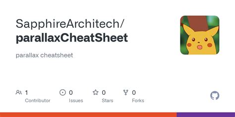 Github Sapphirearchitechparallaxcheatsheet Parallax Cheatsheet