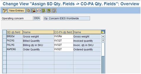 Updating Co Pa Quantity Fields